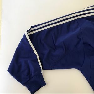 adidas | Jackets & Coats | Adidas Blue And White Track Zippered Jacket ...
